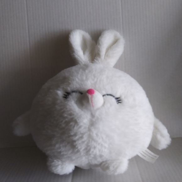 Toys | Bunny White Round Plush Stuffed Animal Kawaii Plushie | Poshmark